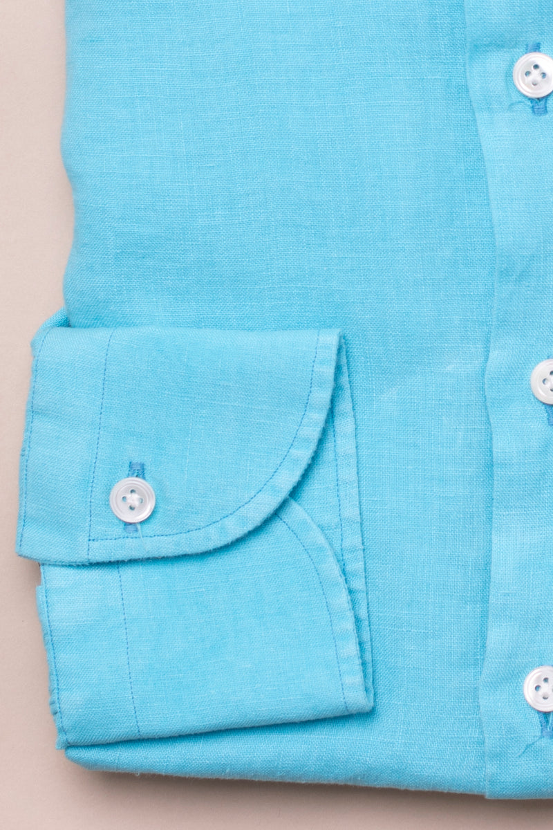 Turquoise Linen Shirt – Emmett London